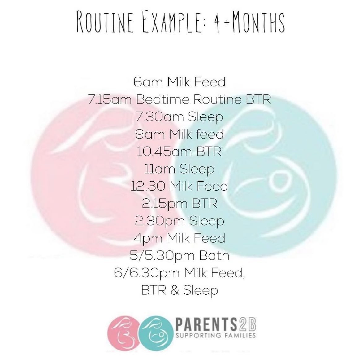 Example Routine 4+ months! - Parents 2B
